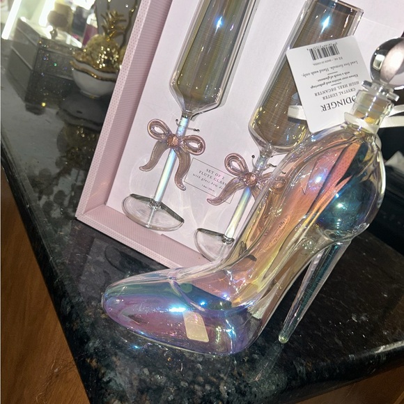 Party Supplies | Cinderella Glass Slipper Perfume And Champagne Flutes ...